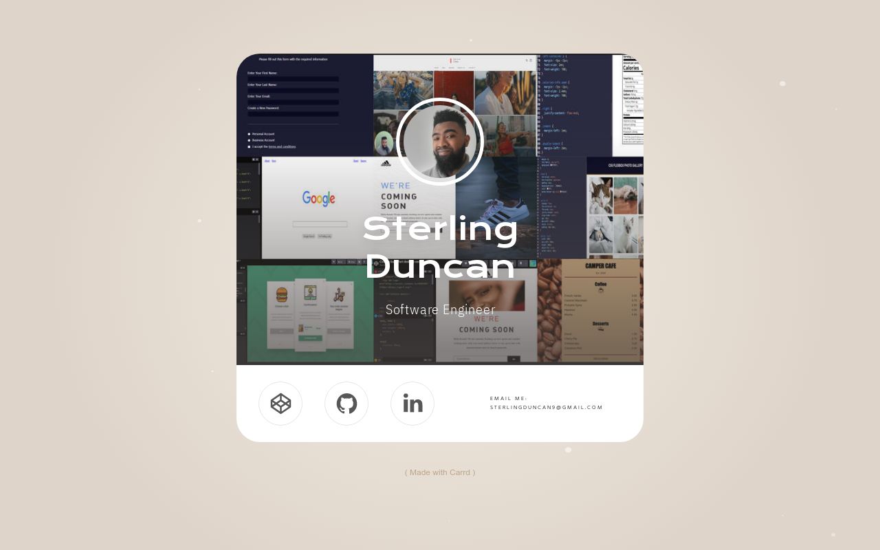 Sterling's portfolio